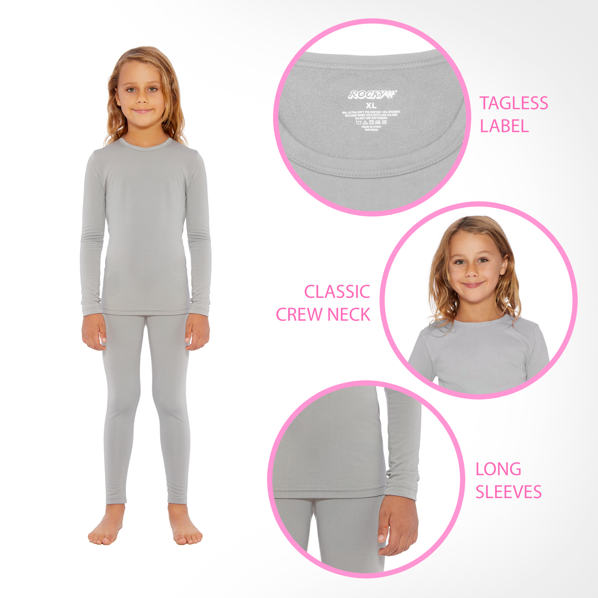 Girls Striped Thermal Set – Rocky Fashion